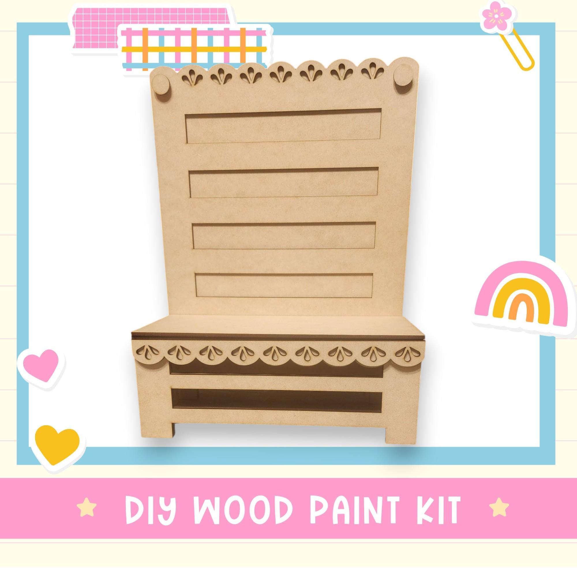 Farmhouse Scallop Trim Chair Display Stand | DIY Wood Paint Kit ...