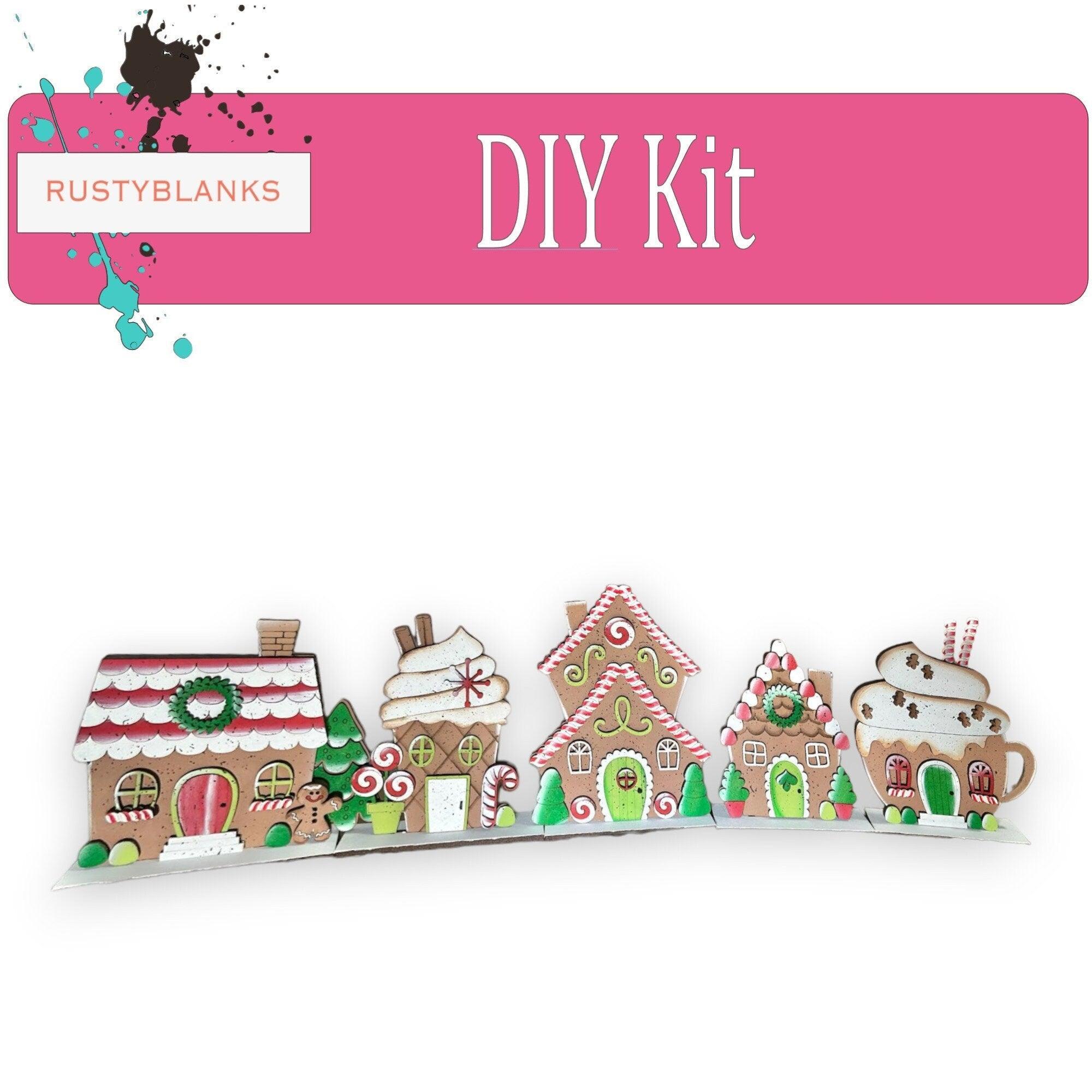 Gingerbread Standing Houses for Christmas Village – RusticFarmhouseDecor