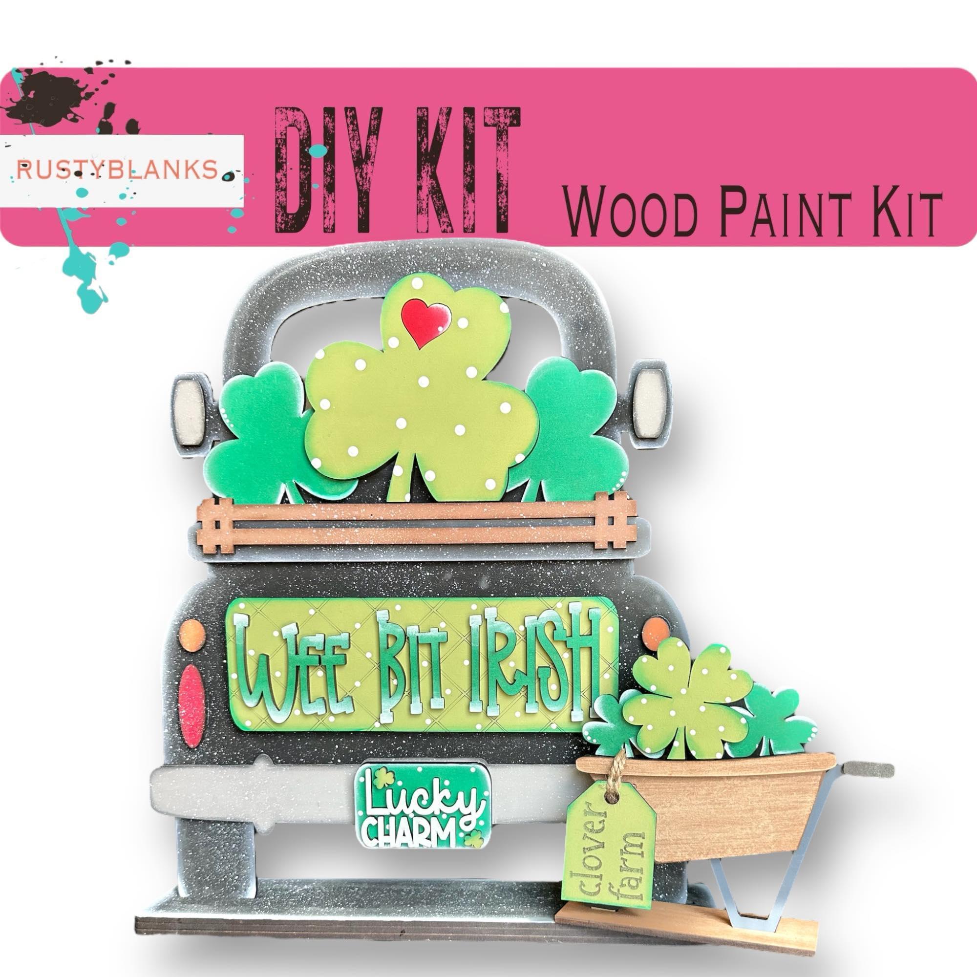 Interchangeable Farmhouse Wee Bit Irish Insert, Seasonal Truck, DIY ...