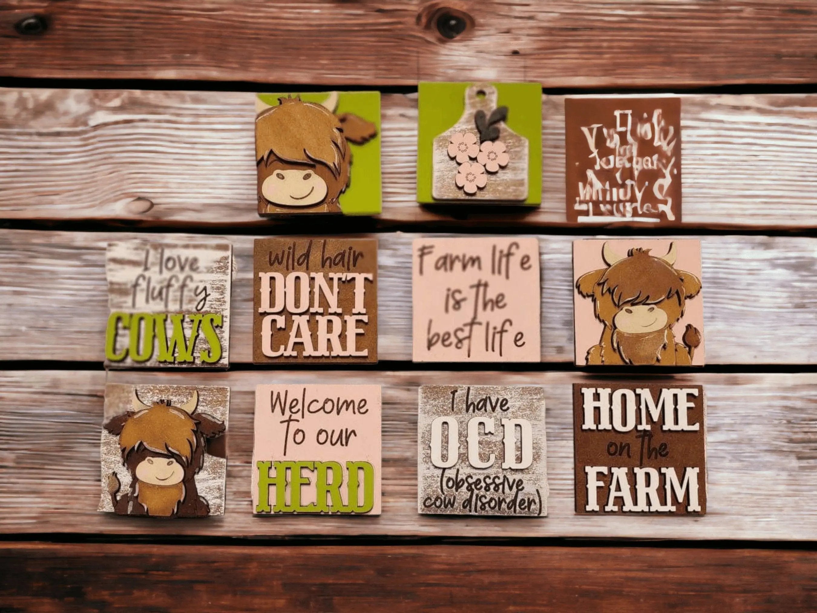 Interchangeable Highland Mini Tiles – RusticFarmhouseDecor
